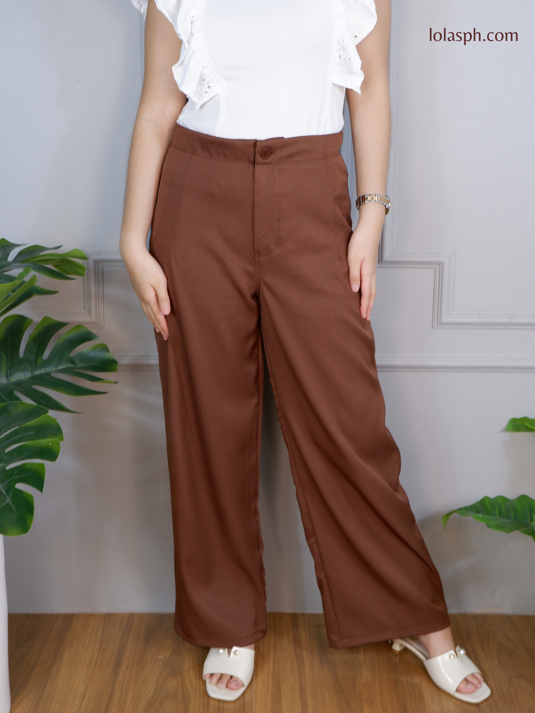 Bea Pants (Brown) – Lola's PH